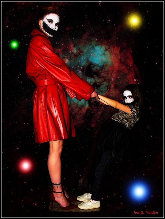 Two Ghouls Dancing - DunJon Fantasy Art - Paintings & Prints, Fantasy ...