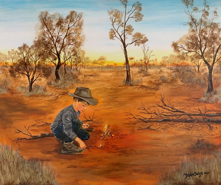 Outback Kid - Australia - Deidre Seigel - Paintings & Prints ...