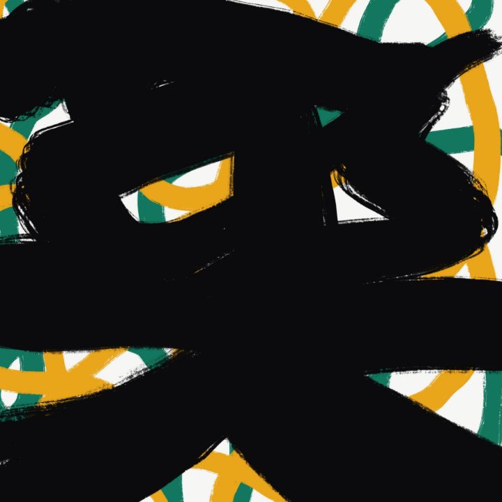 Expressiosnism abstract in black - Little dean - Paintings & Prints ...