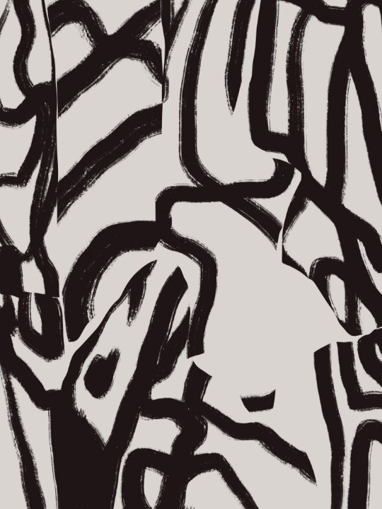 Bold line abstract 02 - Little dean - Paintings & Prints, Abstract ...