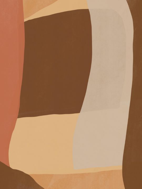 Earth tone abstract minimalist - Little dean - Paintings & Prints ...