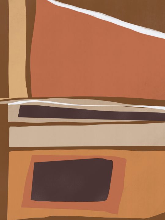 Earth tone abstract minimalist 02 - Little dean - Paintings & Prints ...