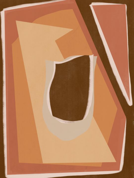 Earth tone minimalist 05 - Little dean - Paintings & Prints, Abstract ...