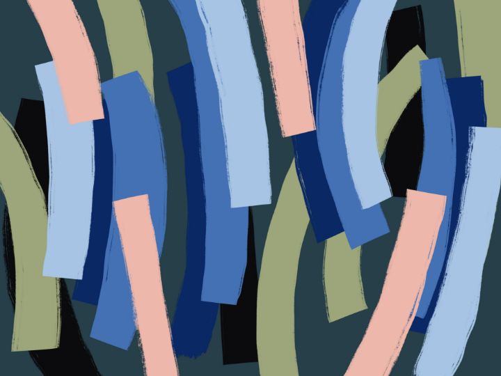 Abstract stripe wall art - Little dean - Paintings & Prints, Abstract ...