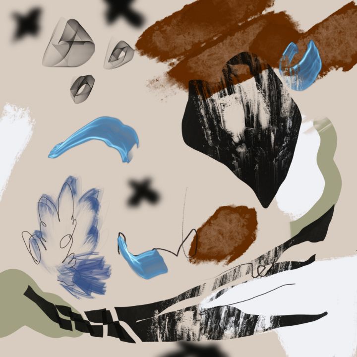 Expressionism abstract 02 - Little dean - Paintings & Prints, Abstract ...