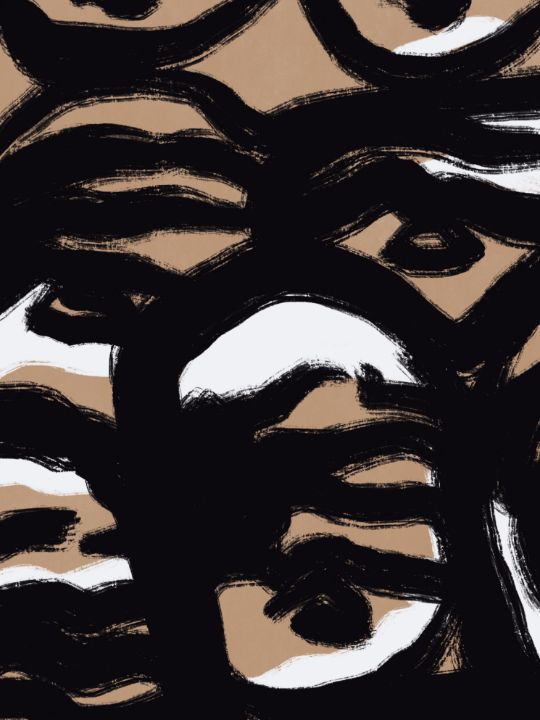 Bold Brush in black - Little dean - Paintings & Prints, Abstract ...