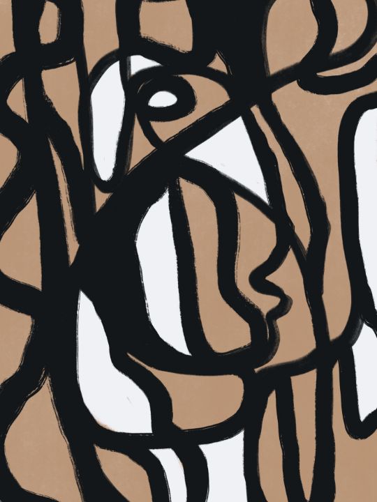 Bold brush 04 - Little dean - Paintings & Prints, Abstract, Irregular ...