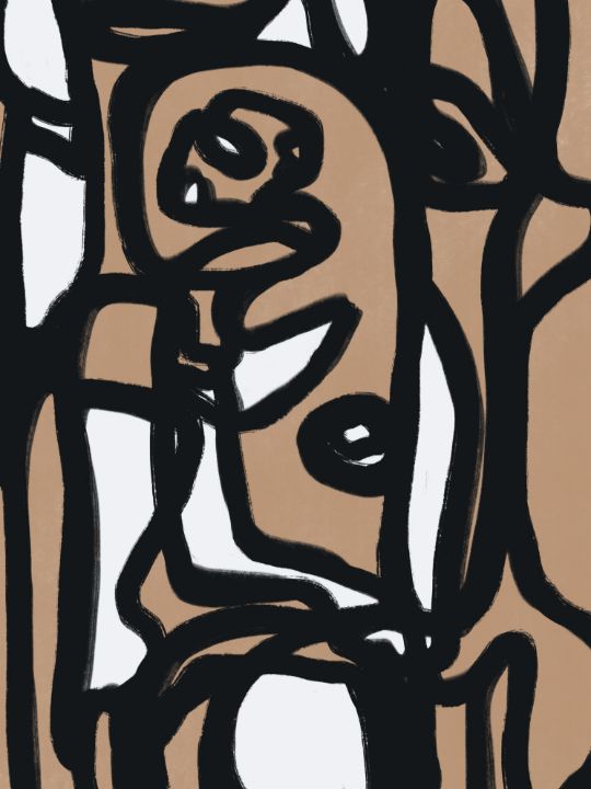 Bold brush 03 - Little dean - Paintings & Prints, Abstract, Irregular ...