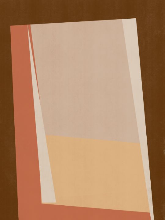 Abstract geometric in brown 06 - Little dean - Paintings & Prints ...