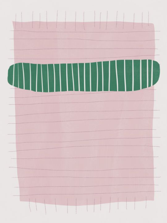 Green and pink matte 02 - Little dean - Paintings & Prints, Abstract ...