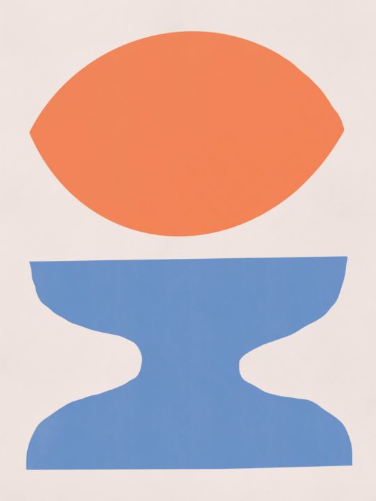 Minimal abstract shapes and forms - Little dean - Paintings & Prints ...