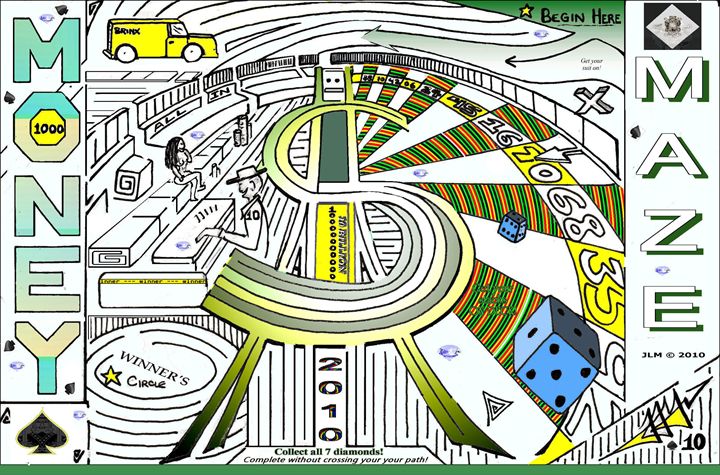 MONEY MAZE JACKPOT - AMAZENMAG MAZE PUZZLES - Digital Art & AI ...
