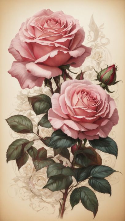 Victorian Rose - DigiXstudio - Digital Art & AI, Flowers, Plants ...