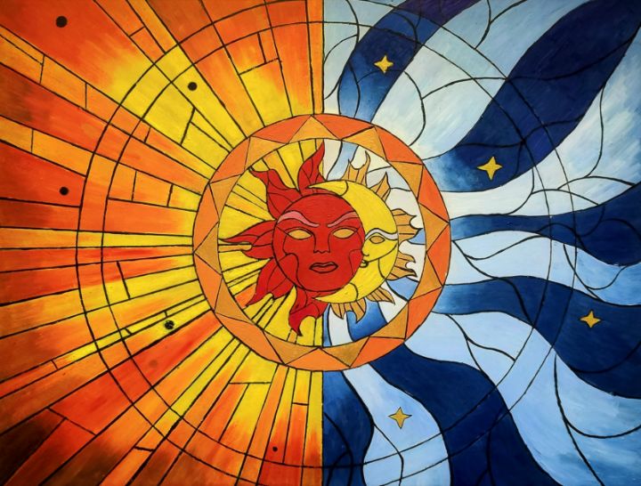light and dark - ZAMBOK - Paintings & Prints, Abstract, Color - ArtPal