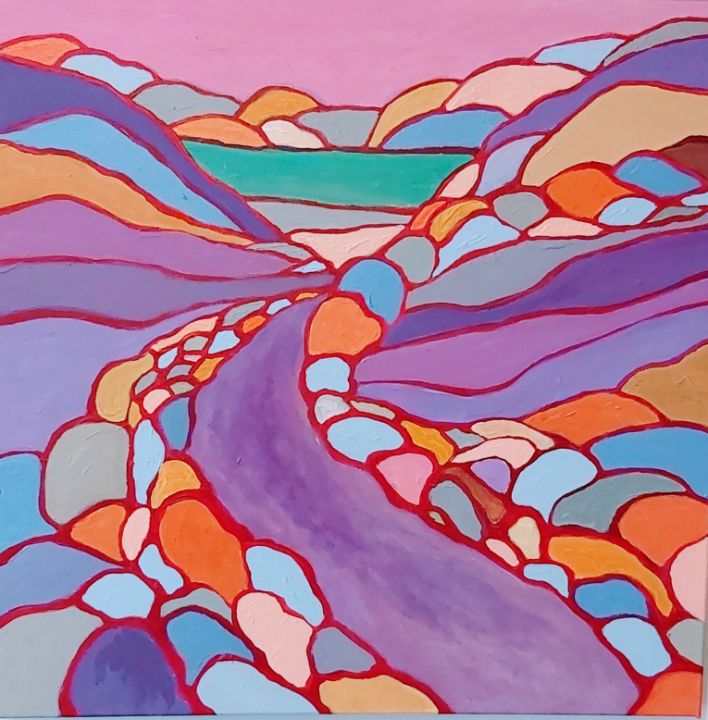 To St Malo - Kate Greene Expressionism - Paintings & Prints, Landscapes ...