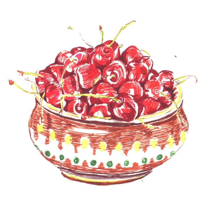 Bowl of cherries - Adams - Drawings & Illustration, Still Life, Food ...