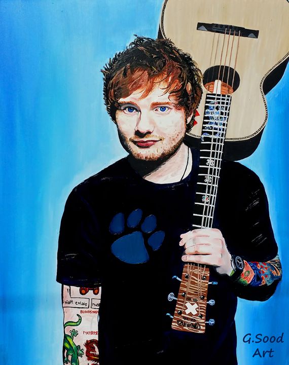 Ed Sheeran oil painting - G.SOOD ART - Paintings & Prints, People ...