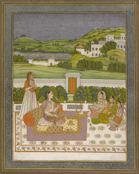 Indian~Princess Listening to Music - Classical art - Paintings & Prints ...
