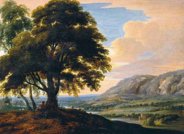 Jacques d'Arthois~Landscape with She - Classical art - Paintings ...