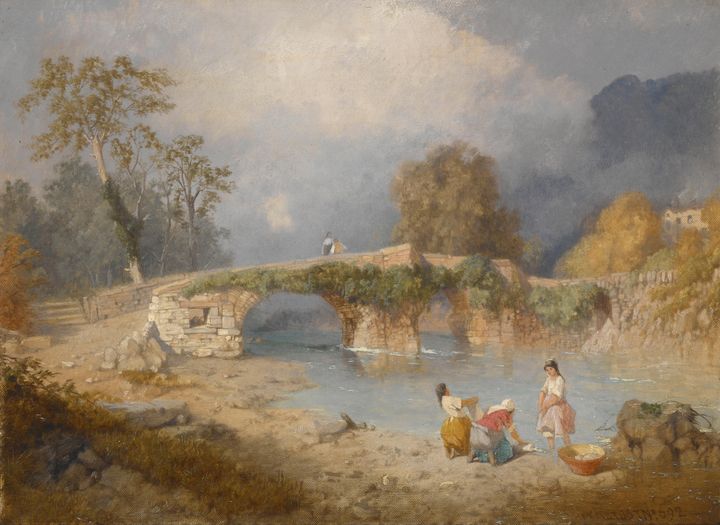 James Baker Pyne (British, 1800-1870 - Classical art - Paintings ...