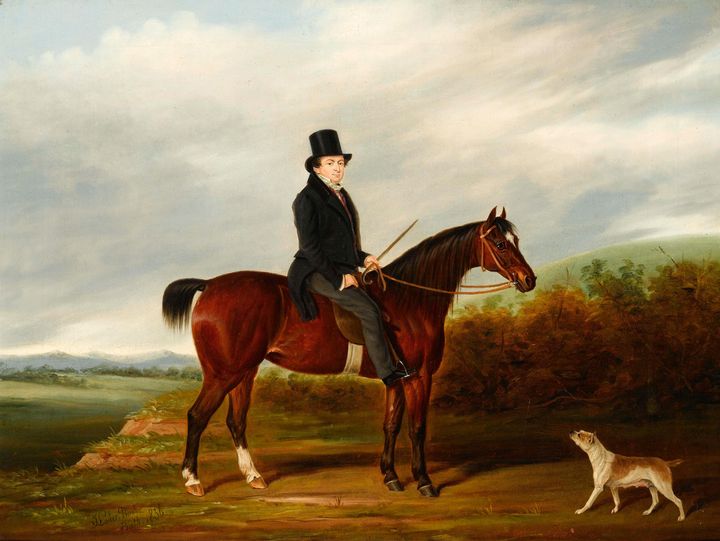 James Loder~Equestrian Portrait of W - Classical art - Paintings ...