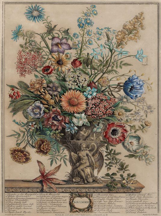 Henry Fletcher~November from the ser - Classical art - Paintings ...