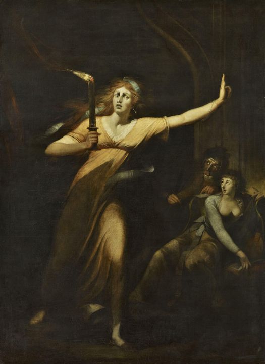 Henry Fuseli~The Sleepwalking Lady M - Classical art - Paintings ...