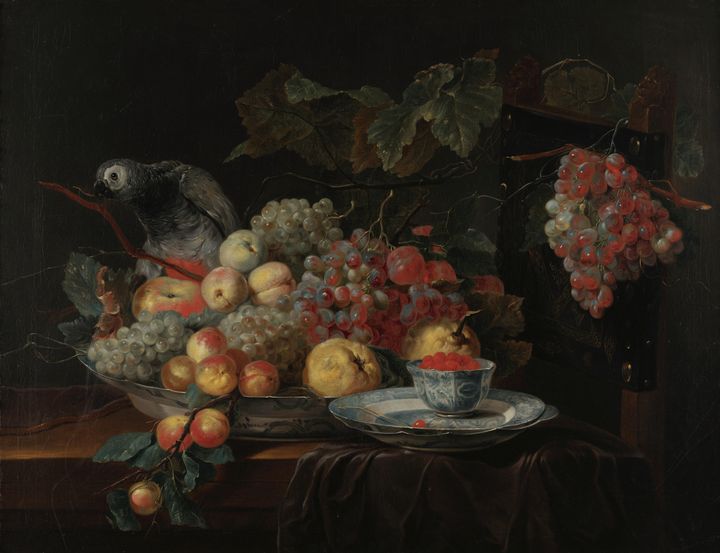 Jan Fyt~Still life with parrot - Classical art - Paintings & Prints ...