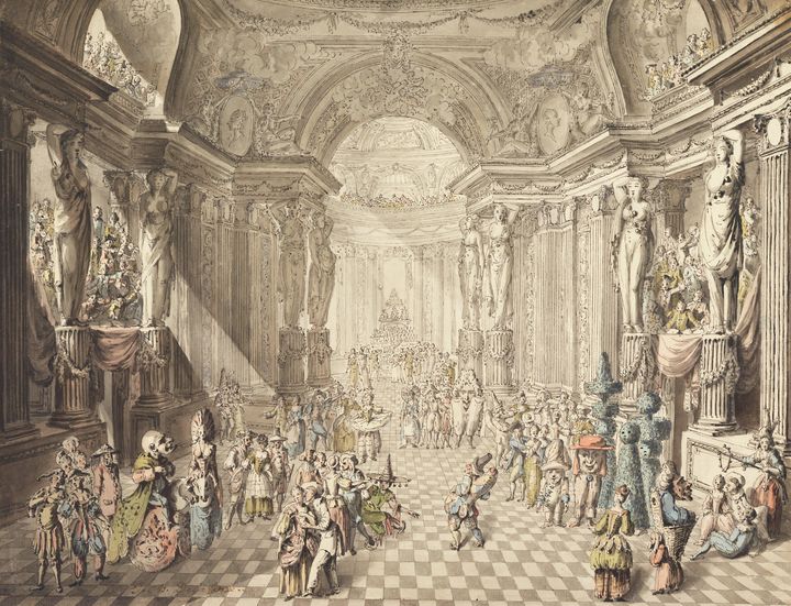 Jean-Charles Delafosse~A Masquerade - Classical art - Paintings ...