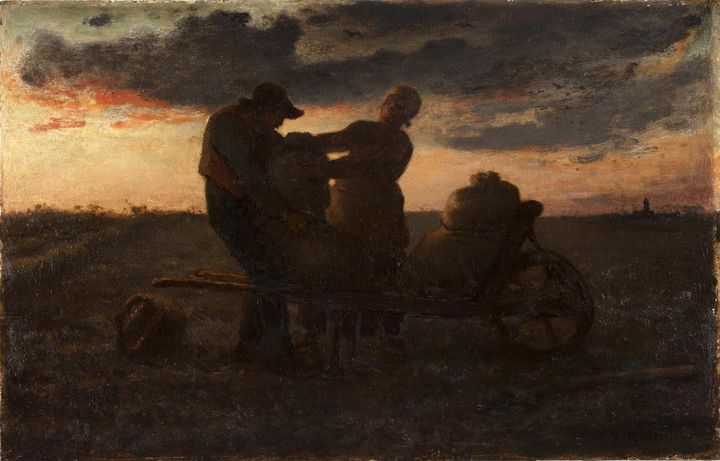 Jean-François Millet~The Potato Gath - Classical art - Paintings ...