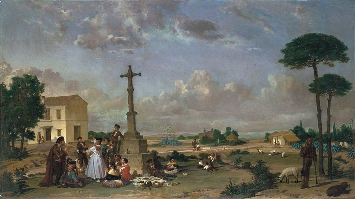 Joaquín Dominguez Bécquer~Dance outs - Classical art - Paintings ...