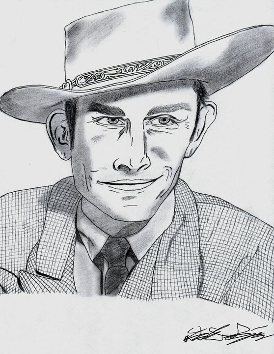Hank Williams Sr. - D.M.Simpson - Drawings & Illustration, People ...