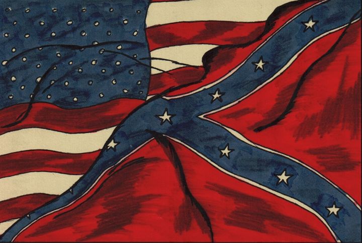 The American Flags - D.M.Simpson - Drawings & Illustration, Politics ...