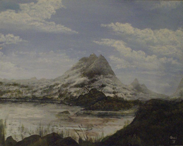 Misty Mountains - Stephen Reid Studio - Paintings & Prints, Landscapes ...