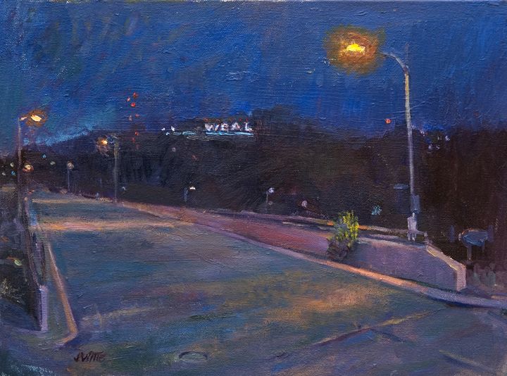 "The Campfire" - Jason Witte Fine Art - Paintings & Prints, Buildings ...