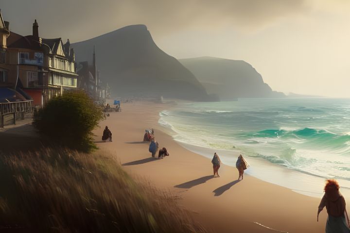 Ocean Seasons #4 - Cambria Rose - Digital Art & AI, Landscapes & Nature ...