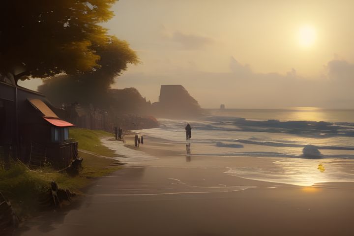 Ocean Seasons #5 - Cambria Rose - Digital Art & AI, Landscapes & Nature ...