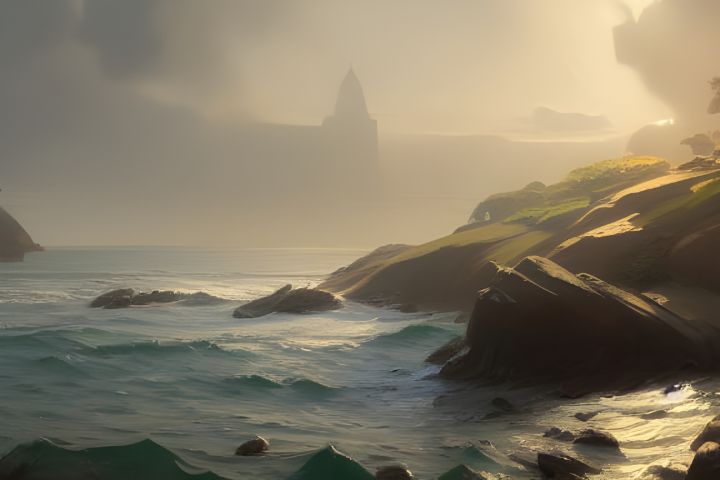 Ocean Seasons #9 - Cambria Rose - Digital Art & AI, Landscapes & Nature ...