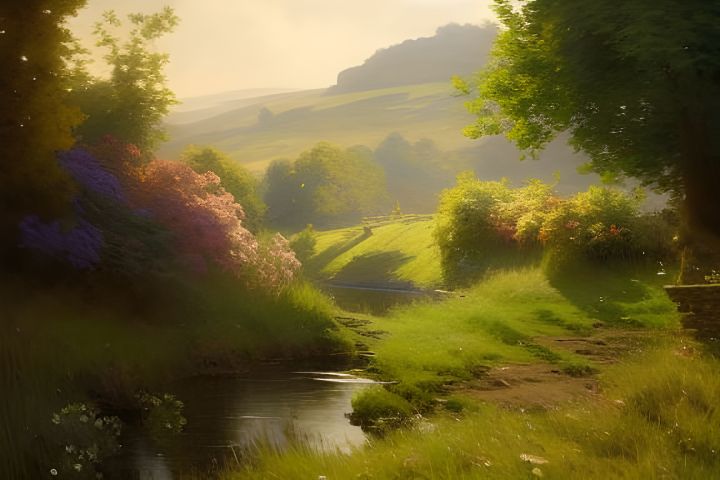 Countryside Impressions #2 - Cambria Rose - Digital Art & AI ...