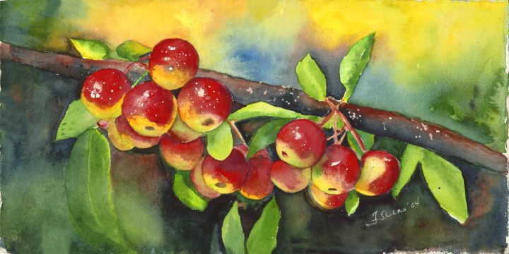 "Apples" - JoFra Art - Paintings & Prints, Flowers, Plants, & Trees ...