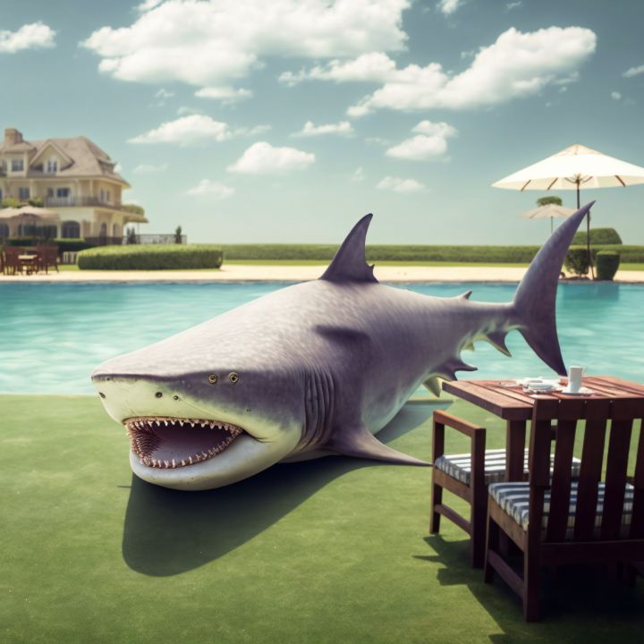 Poolside Predator - DIGITALL - Digital Art & AI, Animals, Birds, & Fish ...
