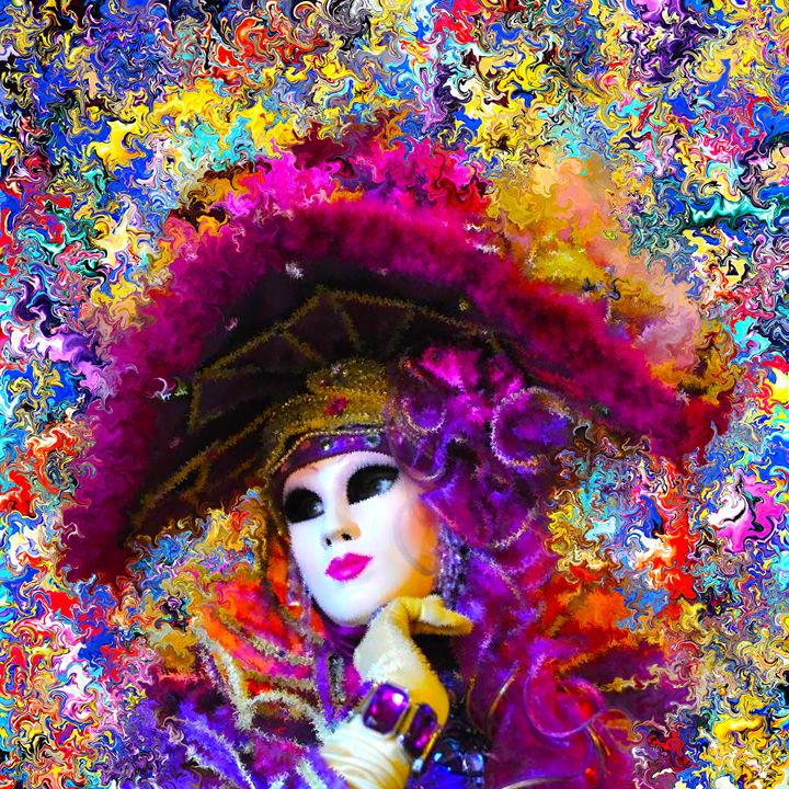 mask carnival Venice - Alexander Del Rey - Digital Art & AI, Abstract ...