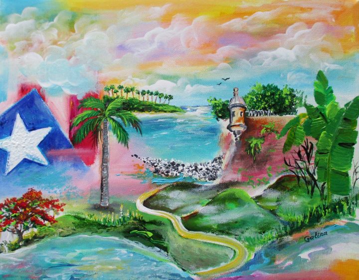 Dreaming of Puerto Rico 010823 - Caribe Art - Paintings & Prints ...