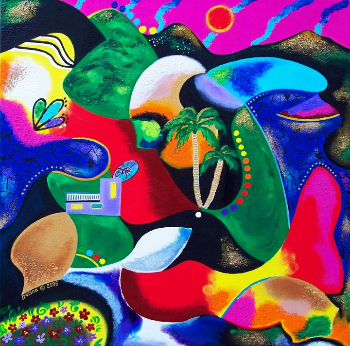 Puerto Rico Fairy Tale - Caribe Art - Paintings & Prints, Places ...