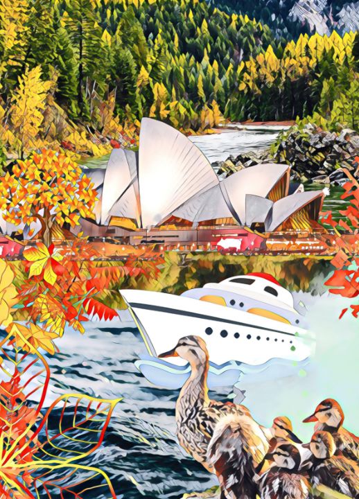 Reflection Relax Landscape View Art - Fuse2time - Digital Art & AI ...