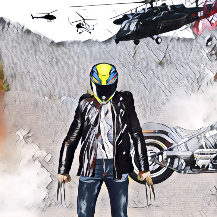 Claws Moto Out Standup - Fuse2time - Drawings & Illustration, People ...