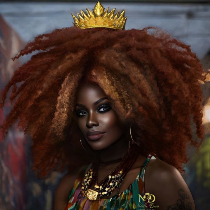 Rasta Red Head - Natalia Davis AfroFuturArt - Digital Art & AI, Ethnic ...