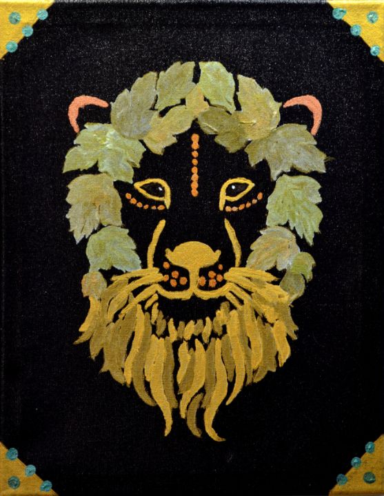 LION 3..by...LINDA LENNEA - LENNEA STUDIO - Paintings & Prints, Animals ...