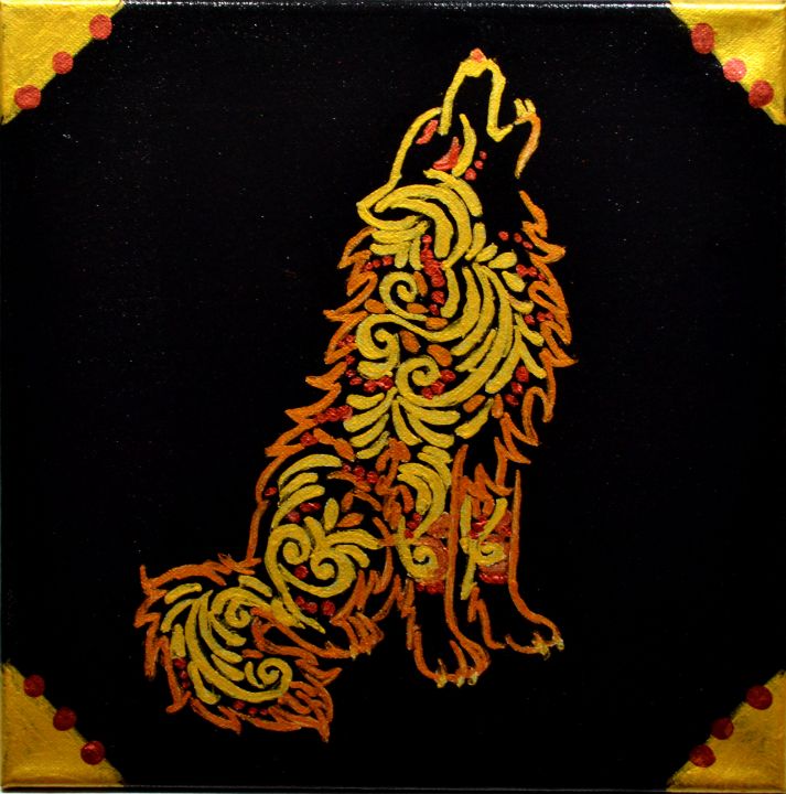 WOLF 2...by...LINDA LENNEA - LENNEA STUDIO - Paintings & Prints ...