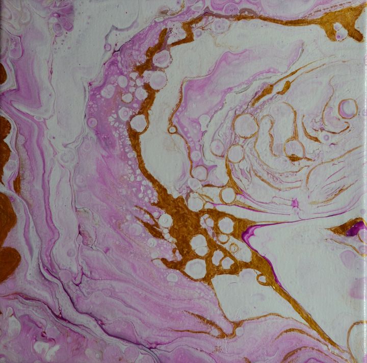 GOLD VEINS 2 - LENNEA STUDIO - Paintings & Prints, Abstract, Movement ...